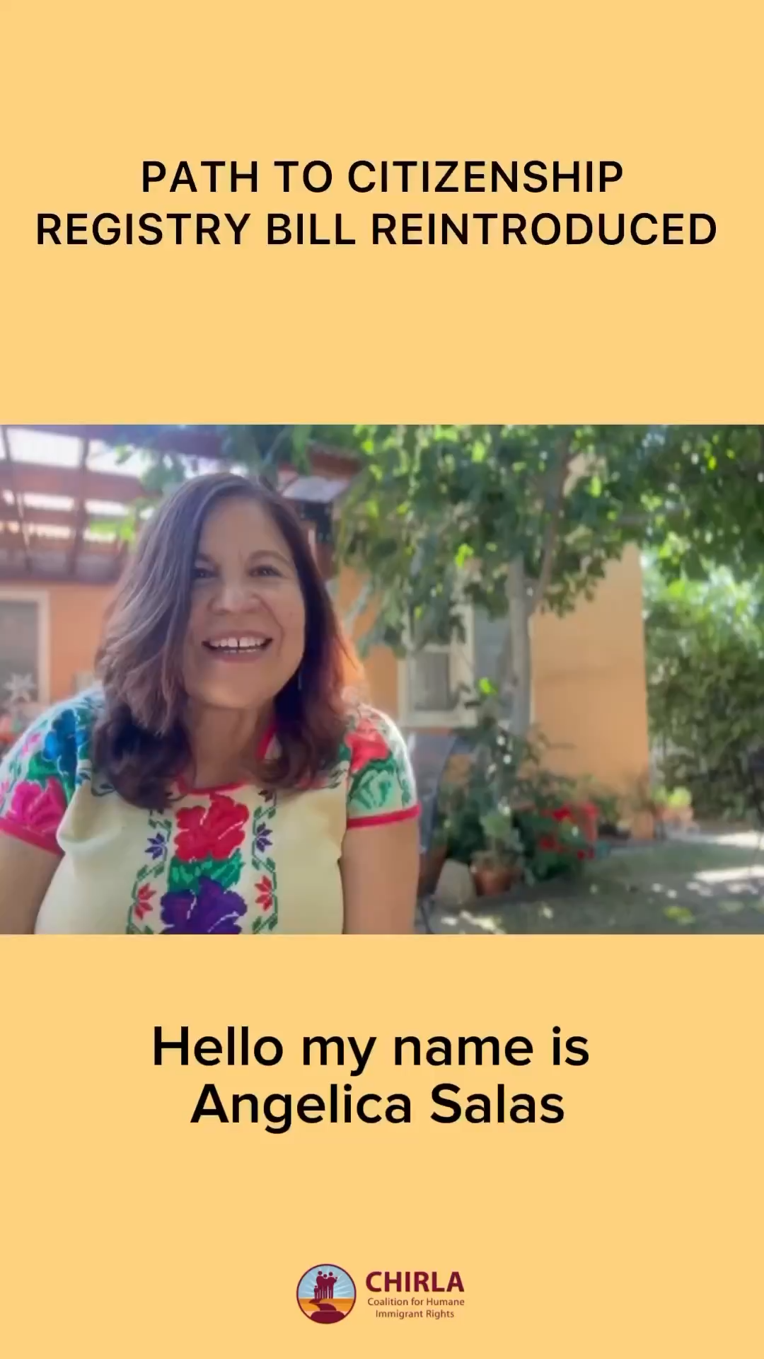 Angelica Salas: "The commitment of volunteer immigrants at CHIRLA move ...